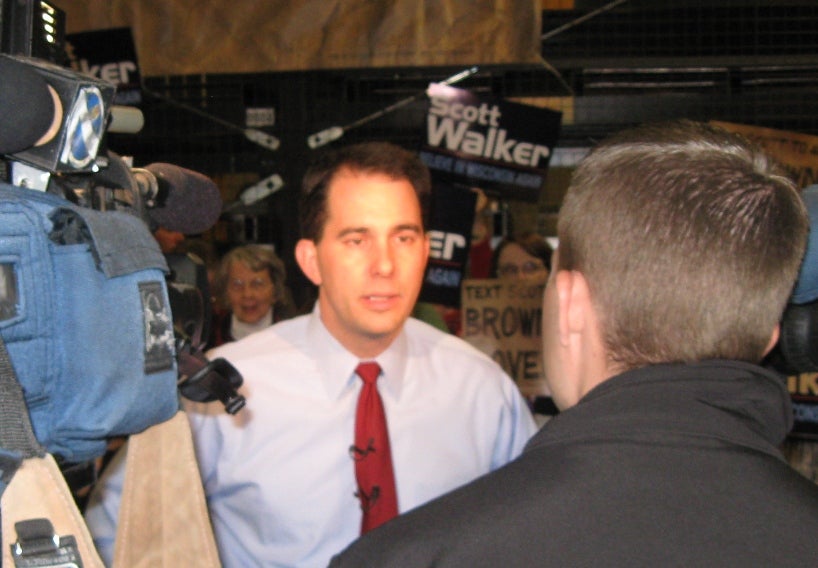 Walker campaign makes last push towards election - WPR