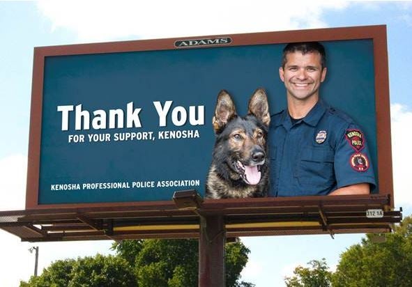 Police Union Billboard Supporting Office Sparks Outrage In Kenosha - WPR