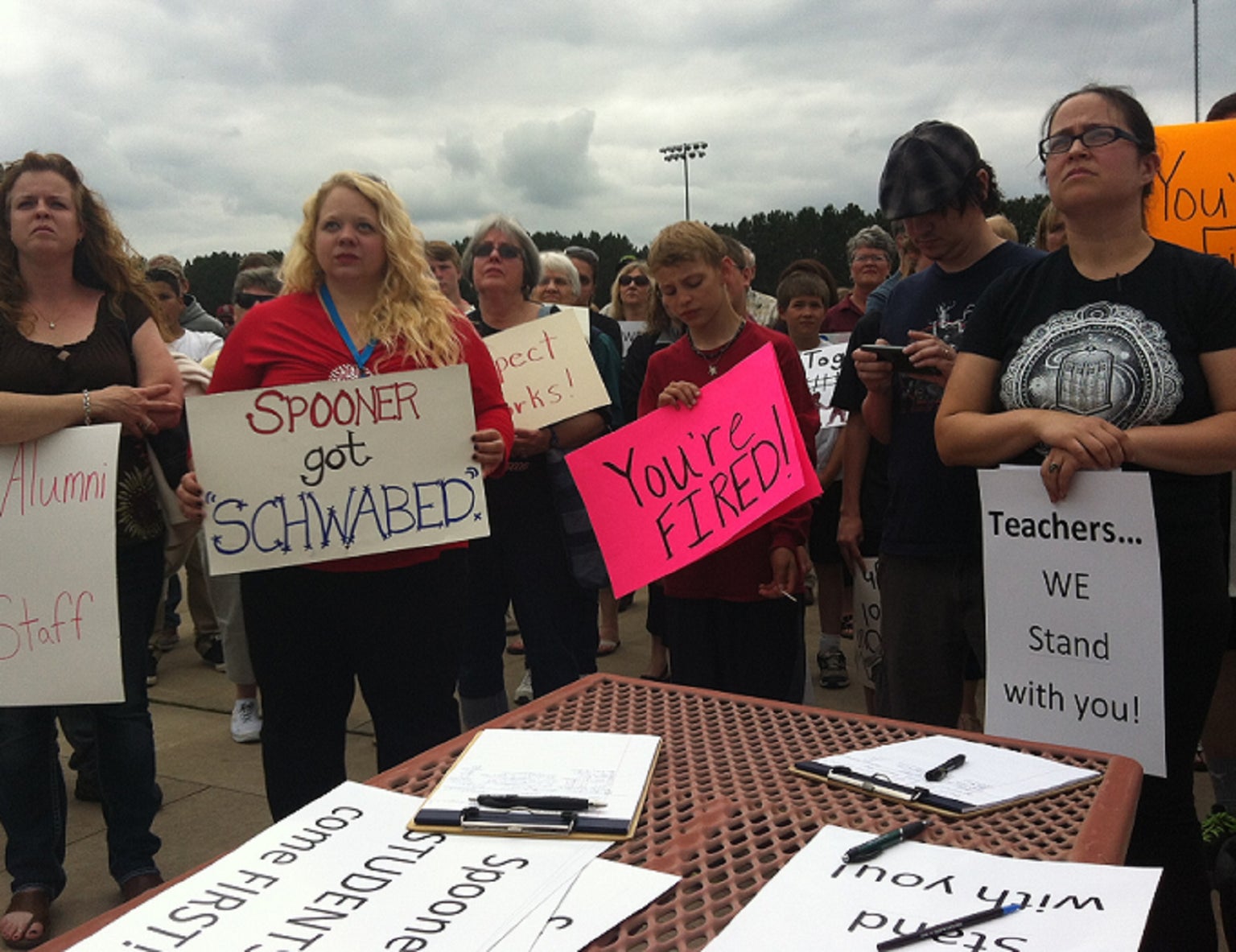 See Photos Of Spooner Protest Of School District Changes - WPR