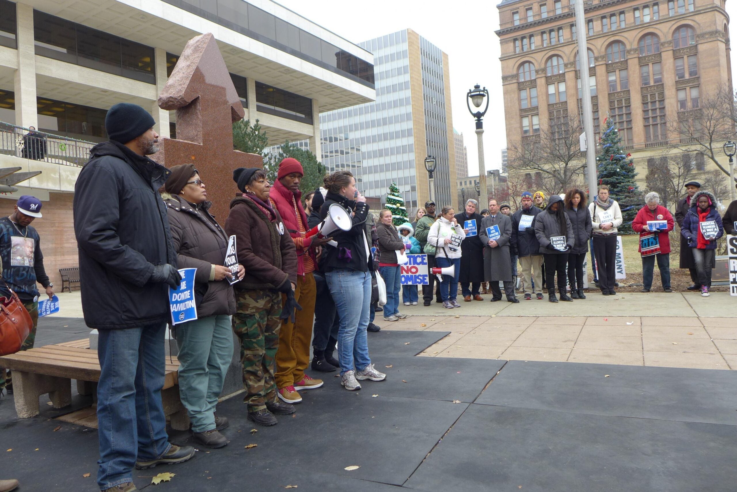See Photos Of Milwaukee City Hall Protest - WPR
