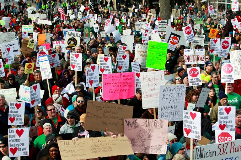 Dane County judge strikes down Act 10, restoring public employee union ...