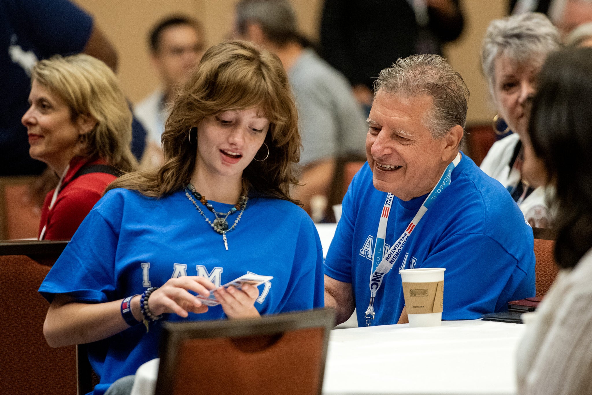 Tim Walz surprises Wisconsin delegation at DNC kick-off - WPR