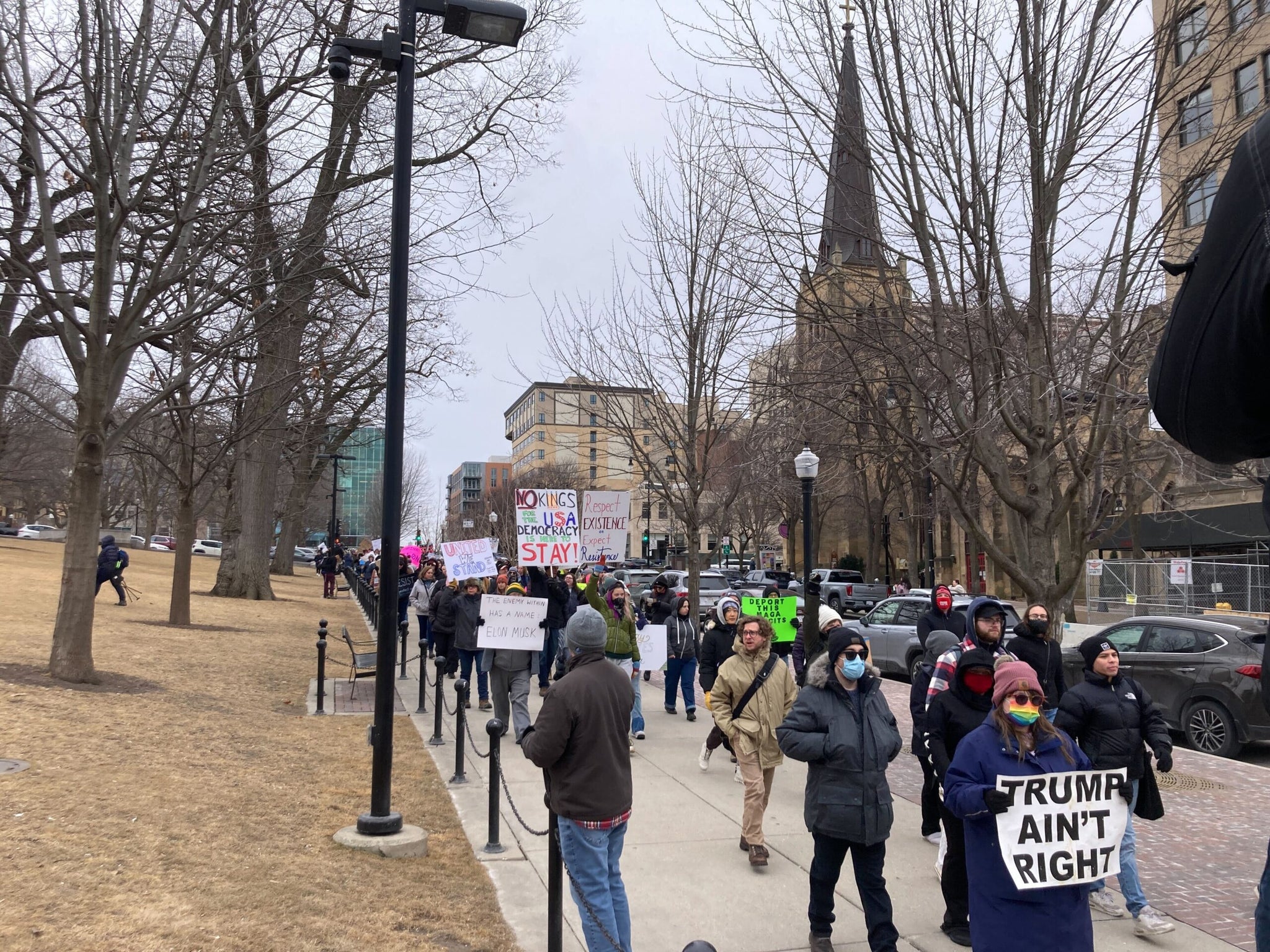 In Madison, hundreds join nationwide protest of Trump administration - WPR