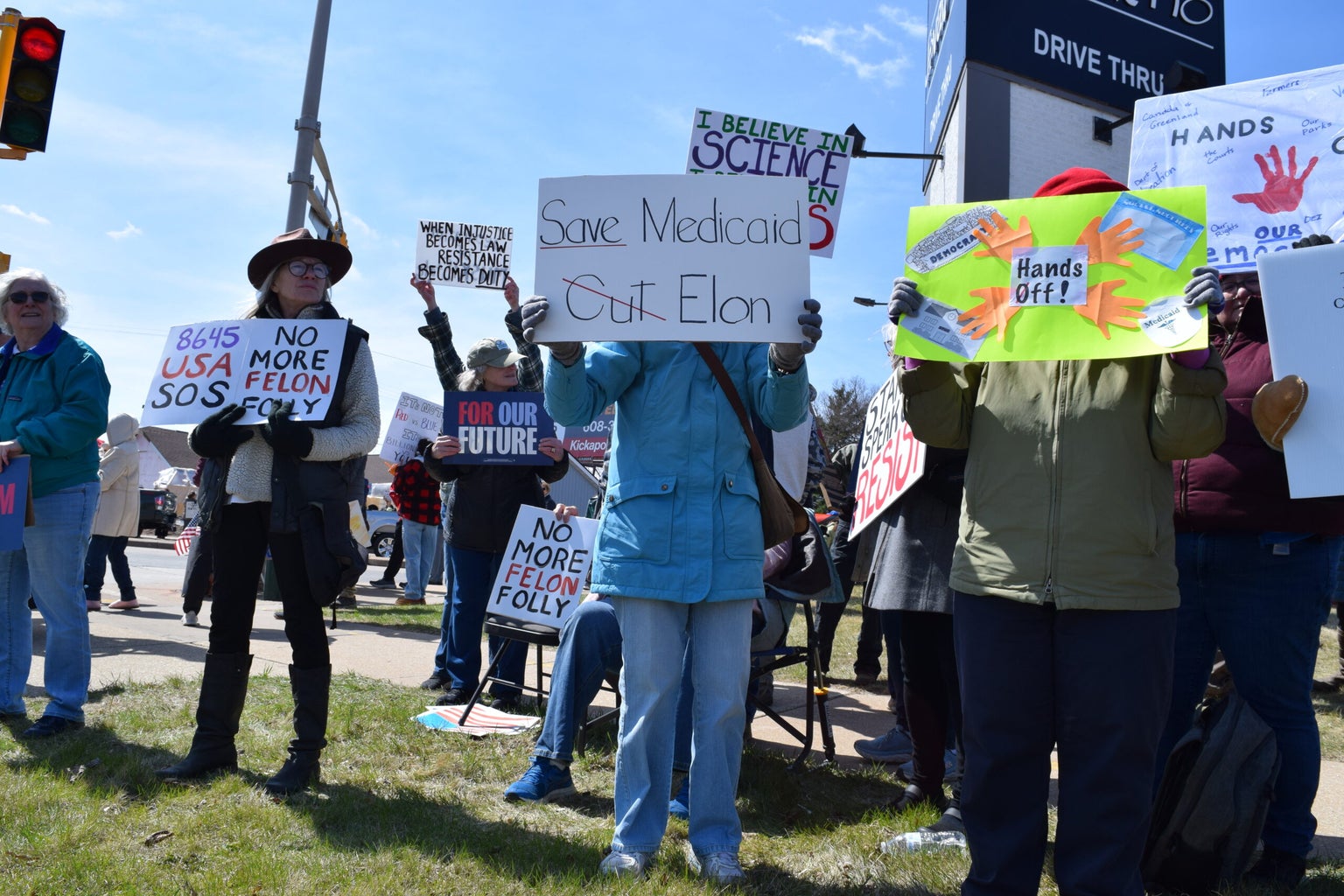 Thousands across Wisconsin protest cuts under Trump, Musk - WPR