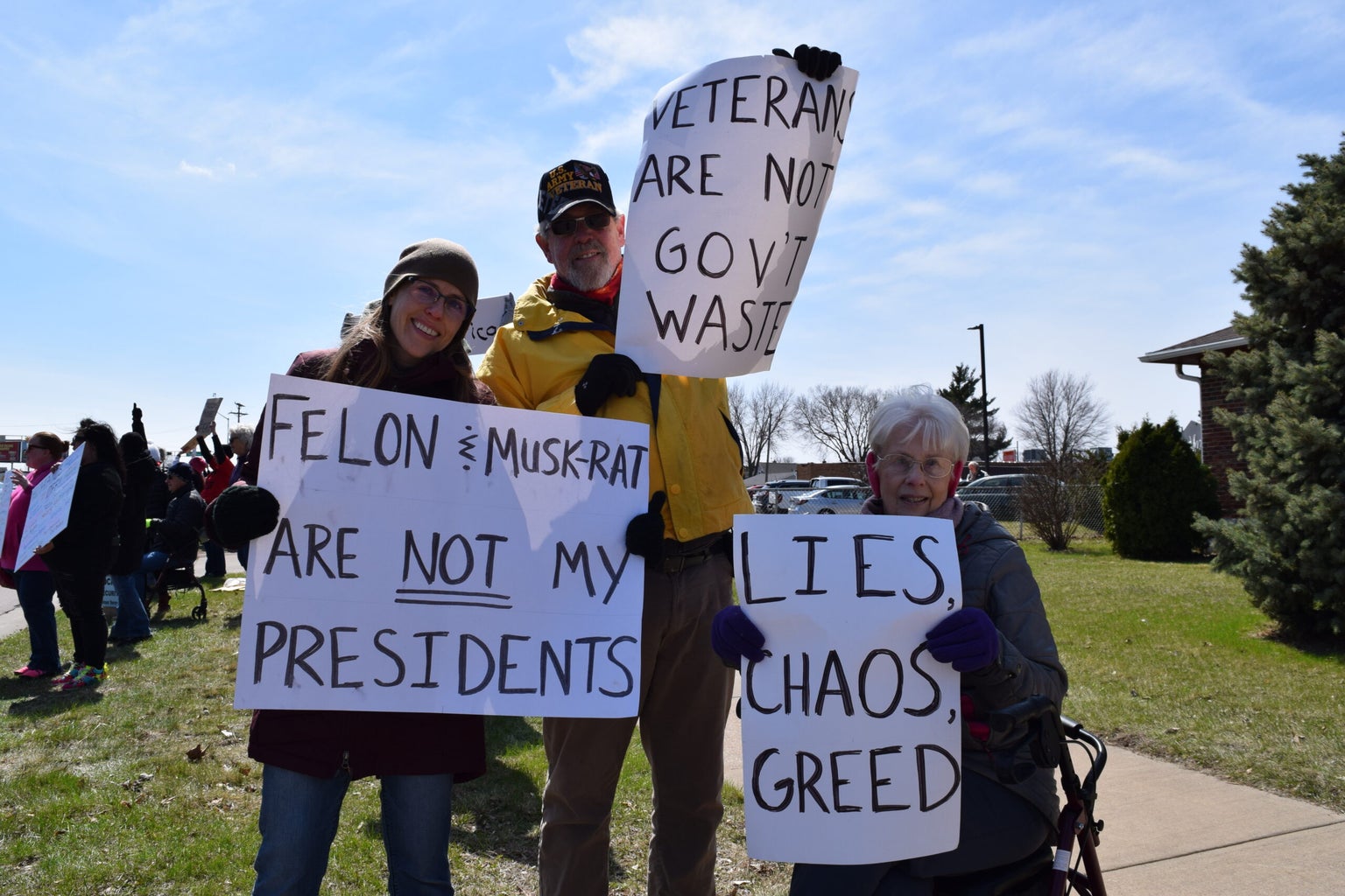 Thousands across Wisconsin protest cuts under Trump, Musk - WPR