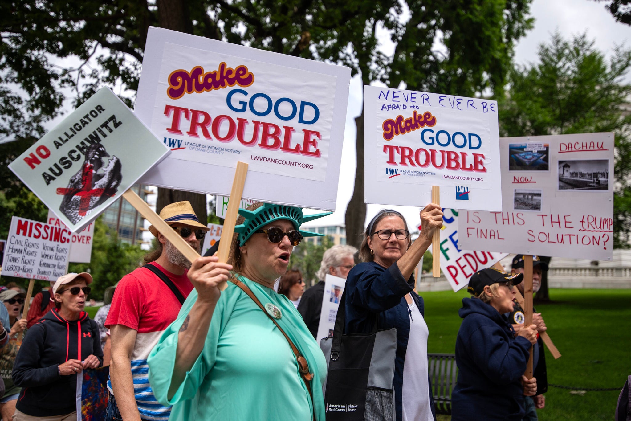 'Good Trouble Lives On’ protests against Trump administration take ...